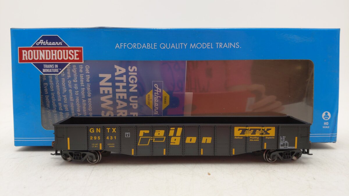 Roundhouse 82092 HO Railgon 50' Gondola #295431 – Trainz