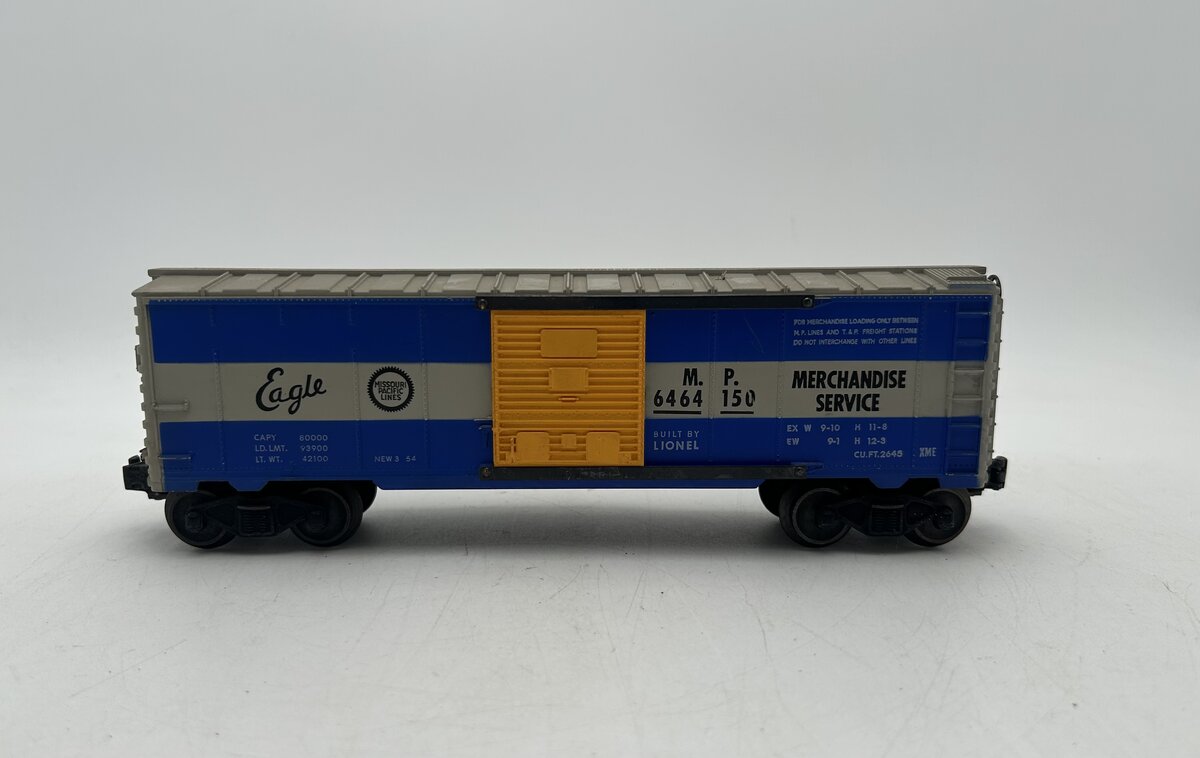 Lionel 6464-150 Vintage O MP Eagle Boxcar - Type IIB Smaller Graphics ...
