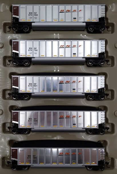 Athearn 97451 HO Scale BNSF BethGon Coalporter Hopper Car 5 Pack – Trainz