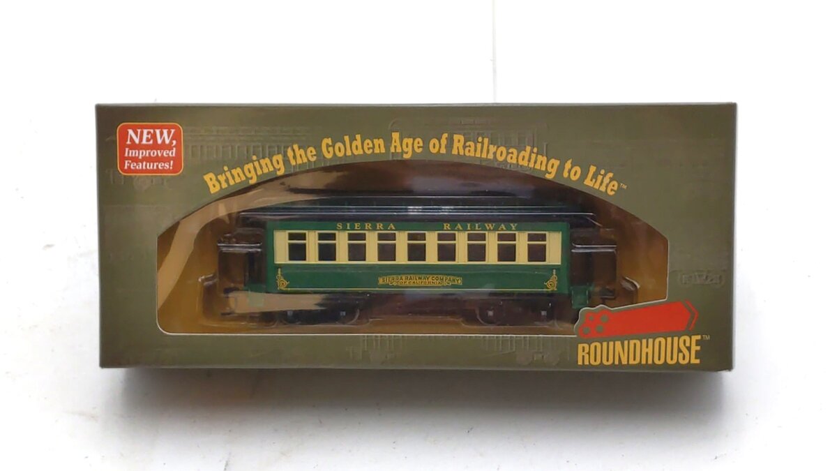 Roundhouse 84294 HO Scale Sierra Railway 34' Old Time Overton Coach Ca ...