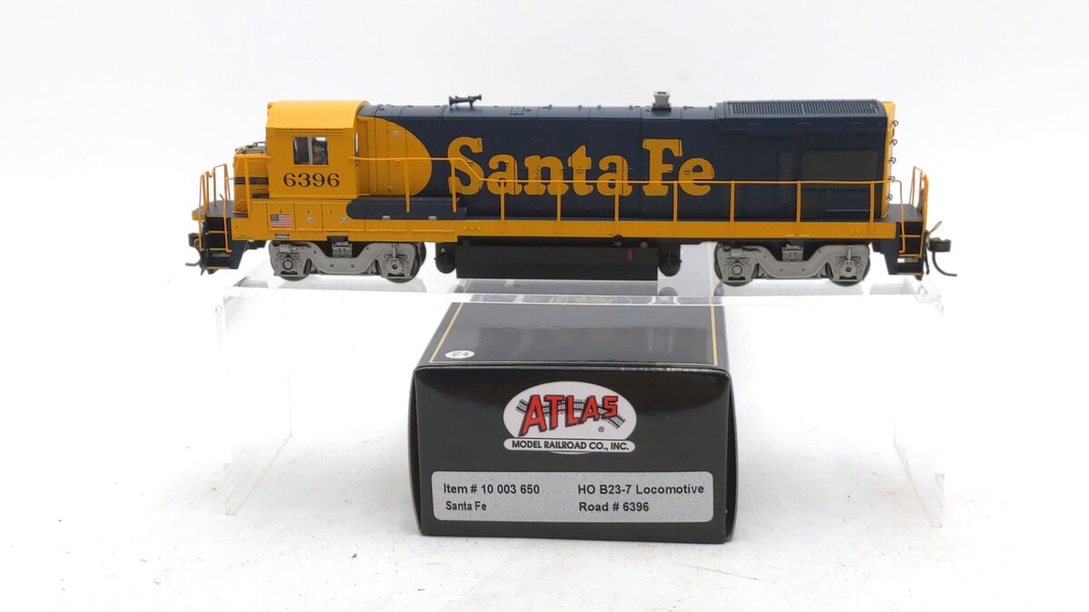 Atlas 10003650 HO Scale ATSF B23-7 Diesel Locomotive w/Sound & DCC #63 ...