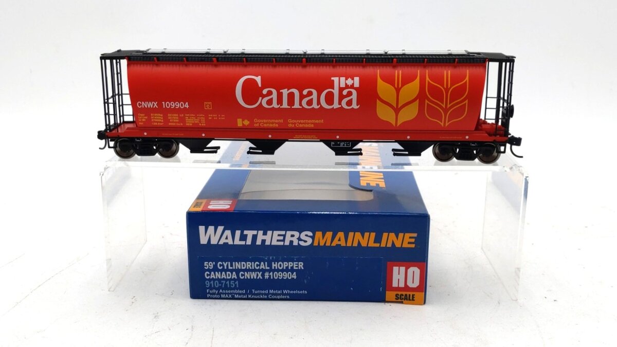 Walthers 910-7151 HO Scale Canadian Wheat Board 59' Cylindrical Hopper ...