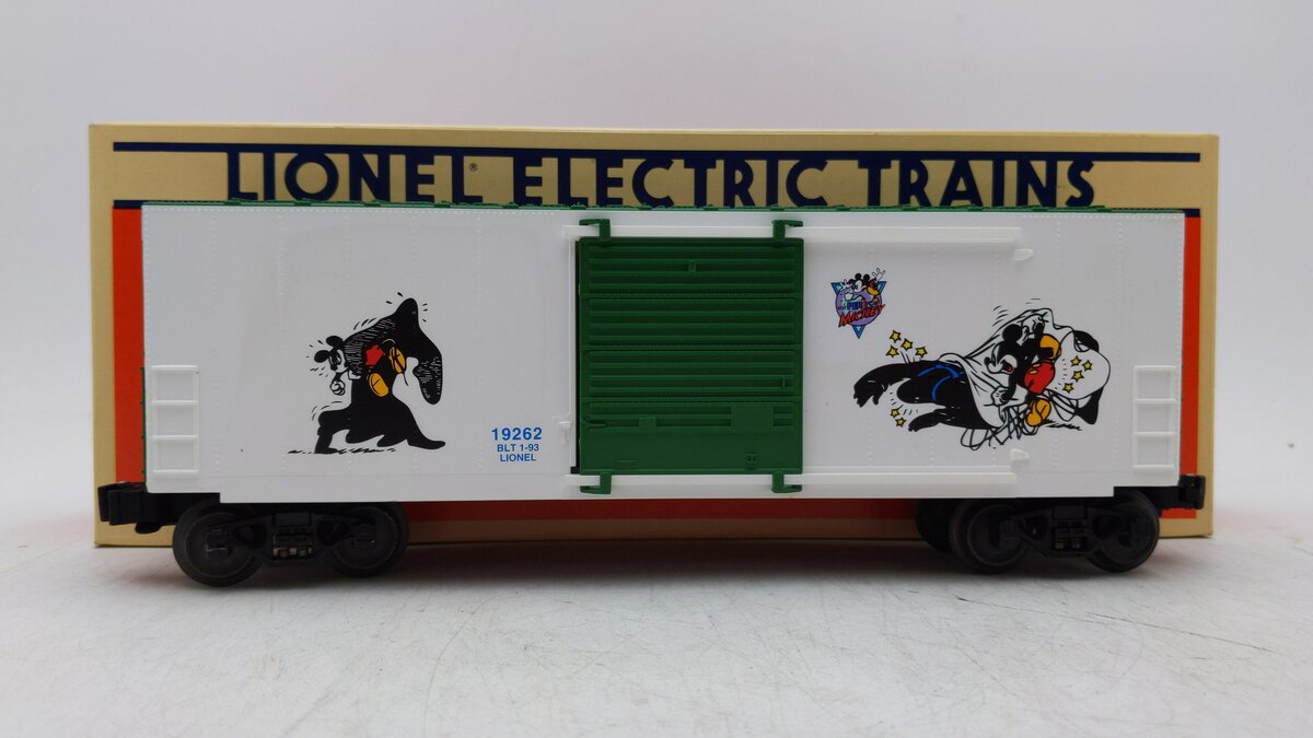 Lionel 6-19262 O Gauge Perils of Mickey High-Cube Boxcar II EX/Box – Trainz