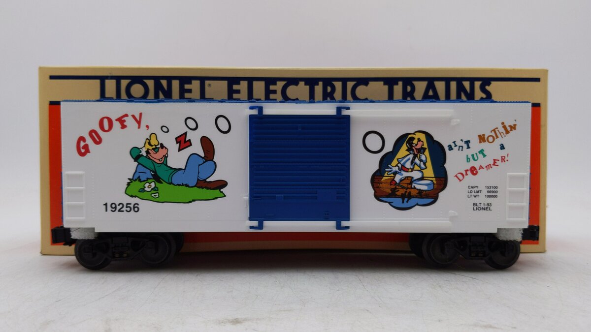 Lionel 6-19256 O Gauge Disney Goofy Hi-Cube Boxcar EX/Box – Trainz