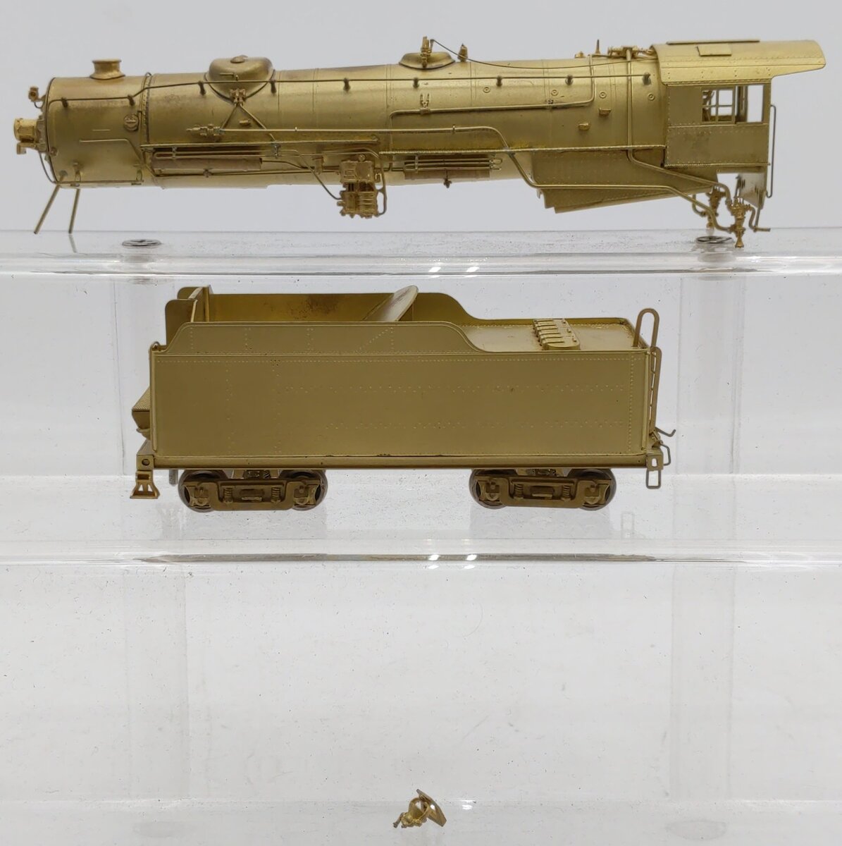 HO Brass Steam Locomotive Shell w/Brass Tender EX – Trainz