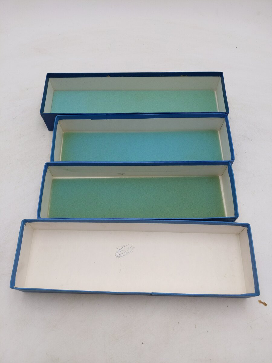 Lambert HO BRASS Assorted Passenger Car Empty Boxes [4] EX/Box – Trainz