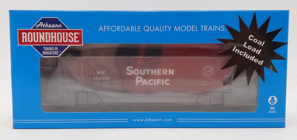 Roundhouse 88030 HO Southern Pacific 40' 4-Bay Offset Hopper w/Coal Lo ...