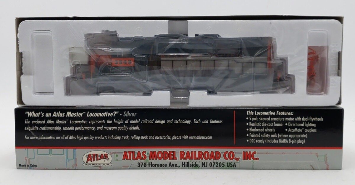 Atlas 10000974 HO Scale Silver Western Pacific GP40-2 Diesel Locomotiv ...