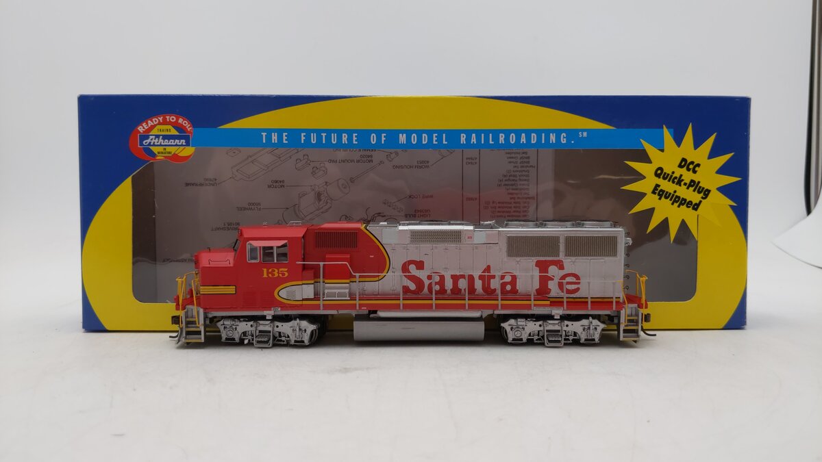 Athearn 91519 HO Scale ATSF EMD GP60M Diesel Locomotive #135 EX/Box ...