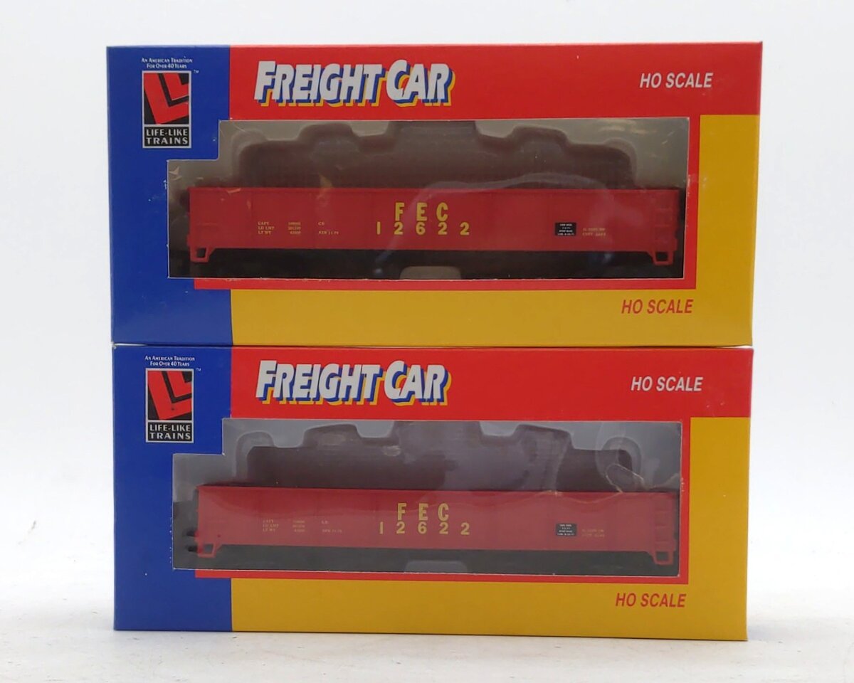 Life Like 21910 HO Scale Florida East Coast Gondola #12622 (2) NIB – Trainz
