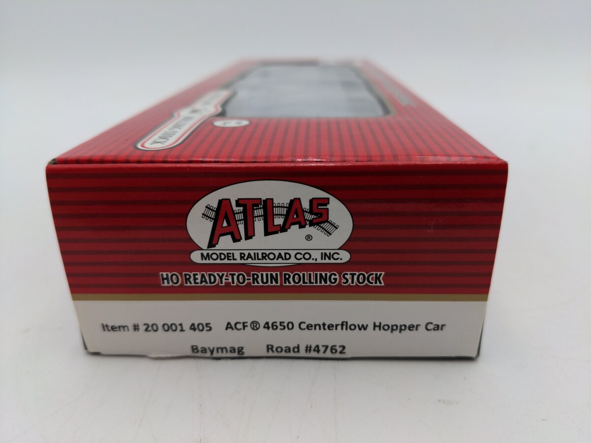 Atlas 20001405 HO ACF 4650 3-Bay Centerflow Hopper, Baymag #4762 MT/Bo ...