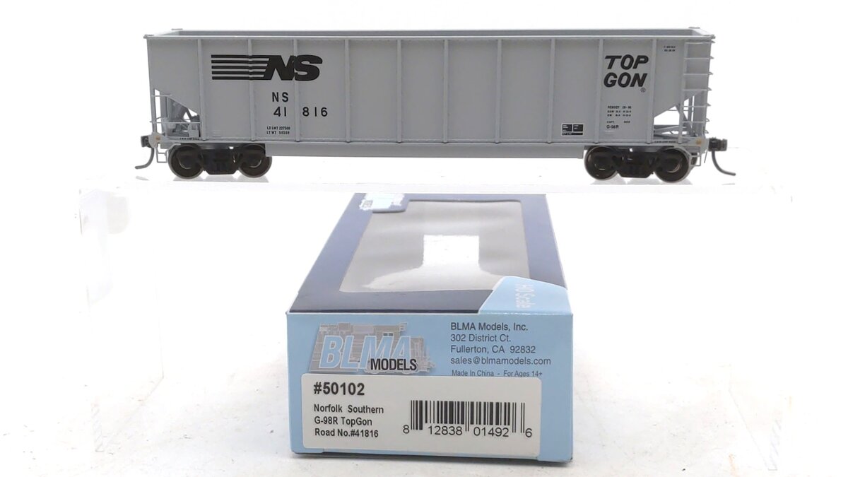 BLMA Models 50102 HO Scale Norfolk Southern G-98R TopGon Gondola #4181 ...