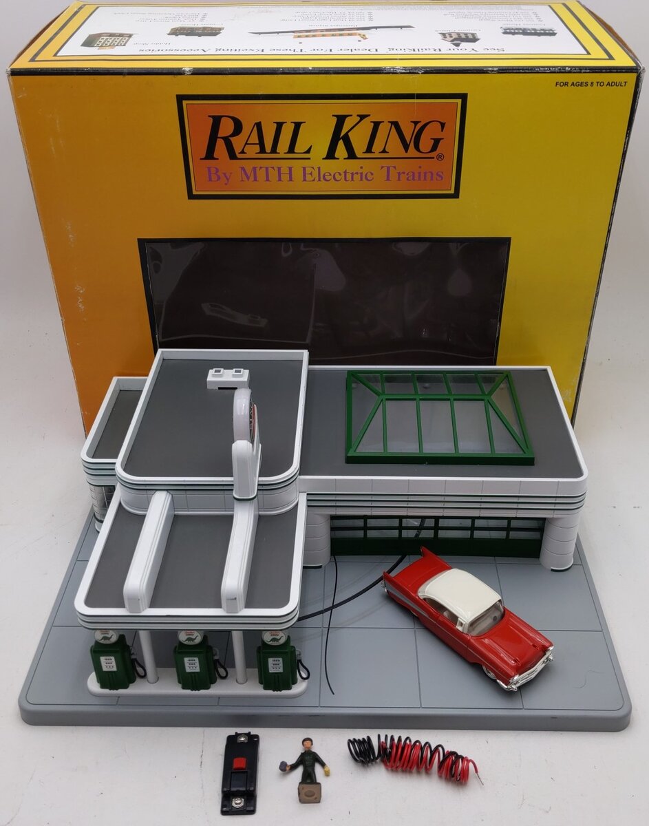 MTH 30-9101 O Gauge Sinclair Assembled Operating Gas Station EX/Box ...
