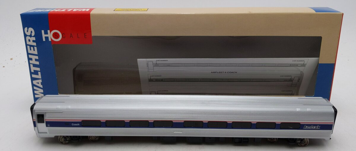 Walthers 932-6203 HO Scale Amtrak 85' Amfleet II Coach Passenger Car L ...
