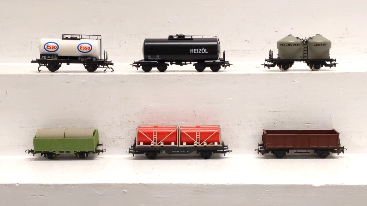 Kleinbahn HO Scale Assorted Austrian Freight Wagons [6] VG – Trainz