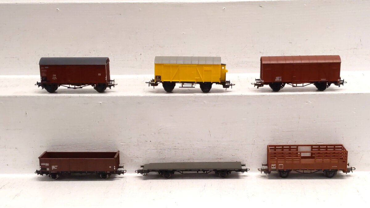 Liliput HO Scale Assorted Austrian Freight Wagons [6] VG – Trainz