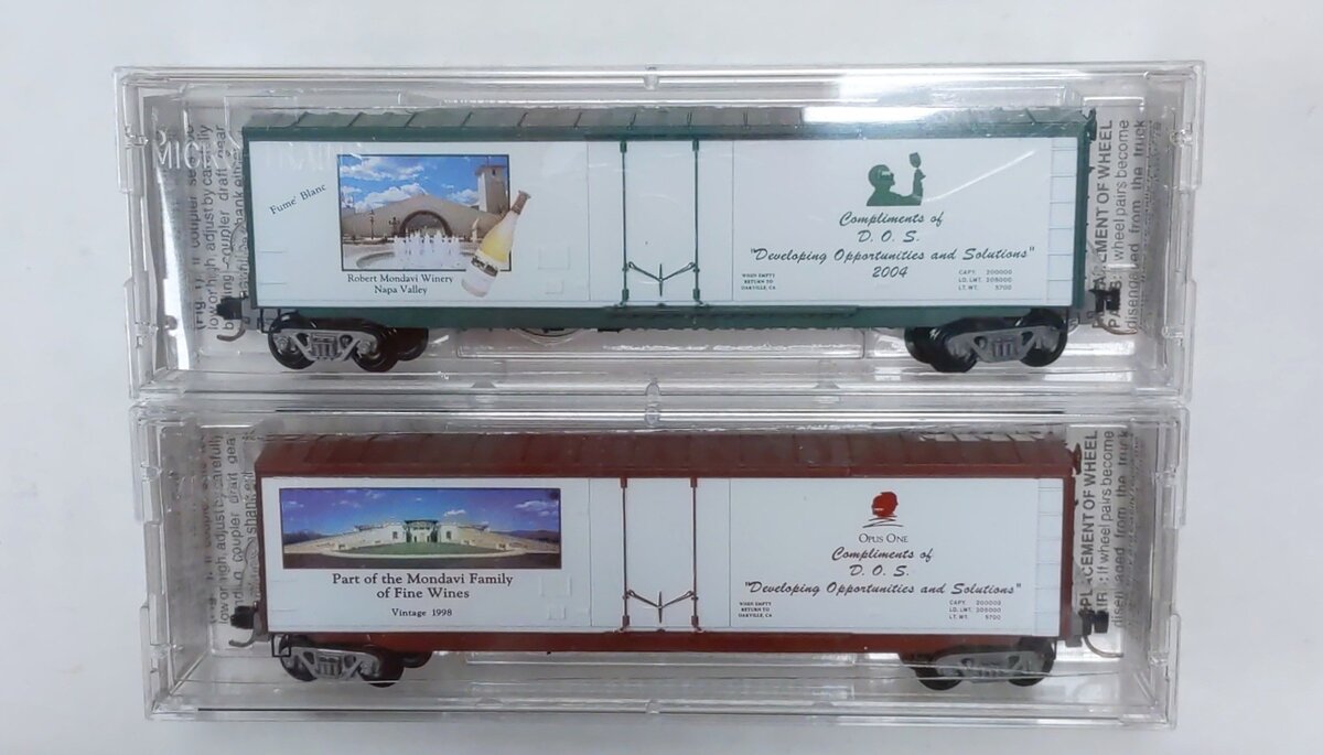 Micro-Trains NSC 04-136 N Scale Special Run Robert Mondavi Winery Boxc ...