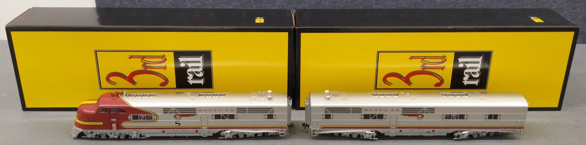 3rd Rail O Scale 2-Rail Sante Fe EMC E1A/E1B AB Diesel Locomotive Set ...