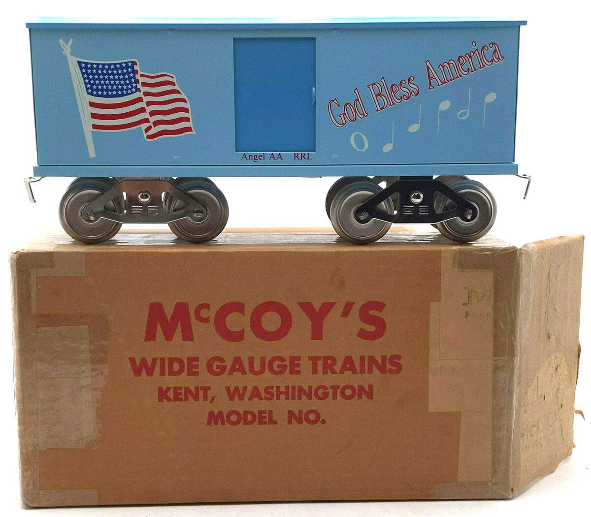 McCoy Standard Gauge "God Bless America" Boxcar w/ Music Box EX/Box ...