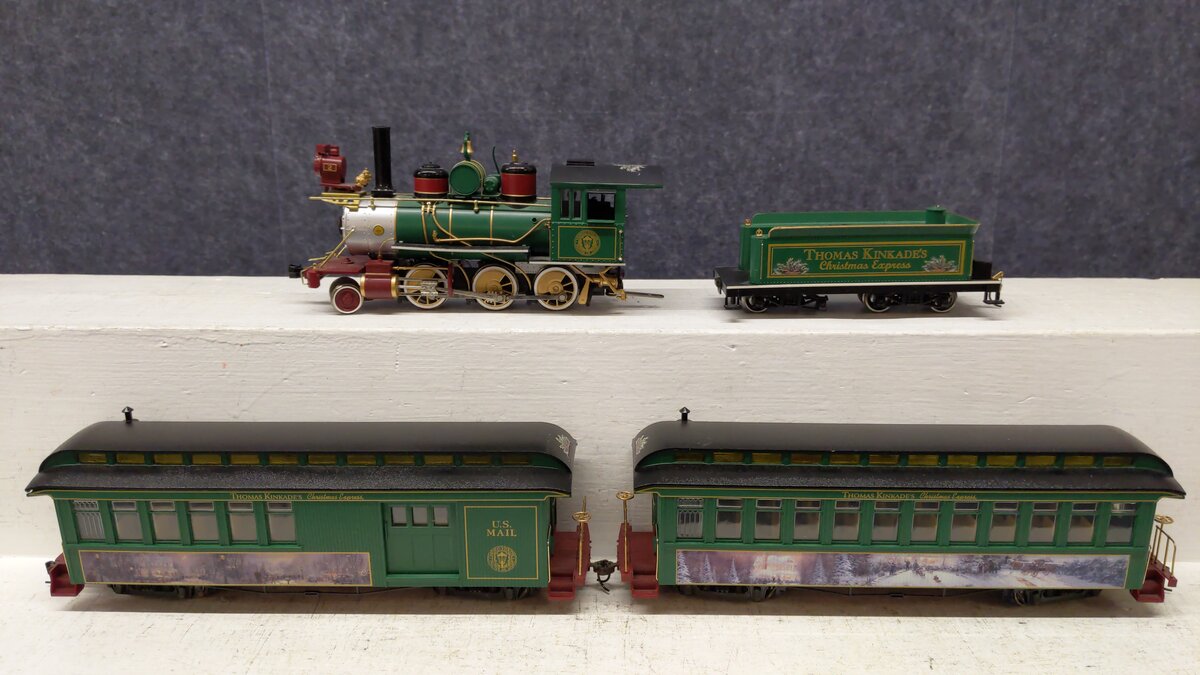 Bachmann HO Scale Thomas Kinkade's Christmas Express Steam Loco Set #2 ...