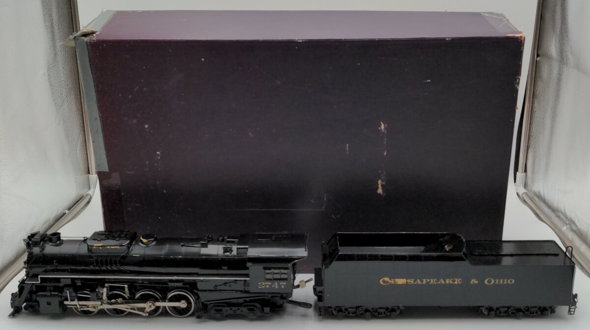 KTM Scale Models O Brass Chesapeake & Ohio Steam Locomotive #2747 Cust ...
