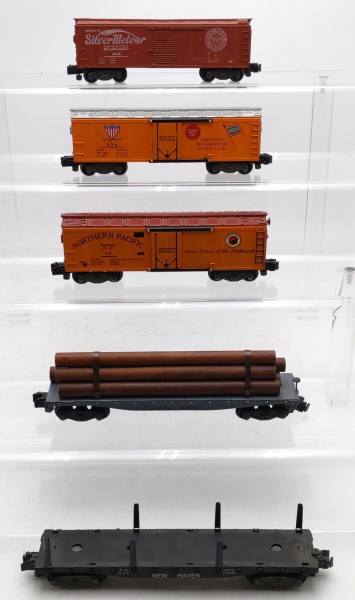 American Flyer Vintage S Scale Freight Cars #942,988,928,947,42597 [5 ...