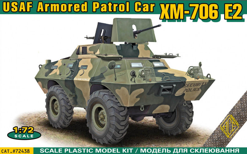 ACE Plastic Models 72438 1:72 XM-706 E2 USAF Armored Patrol Car Plasti ...