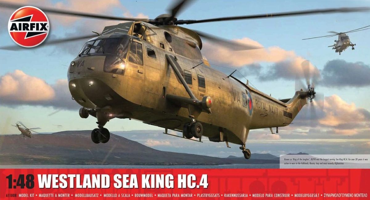 Airfix Products A11008 1:48 Westland Sea King HC4 Helicopter Plastic M ...