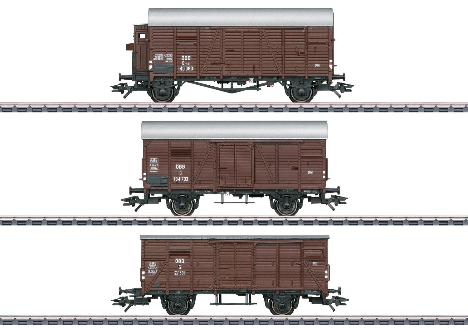 Marklin 46398 HO Austrian Federal Railways Class 1020 Freight Car (Set ...