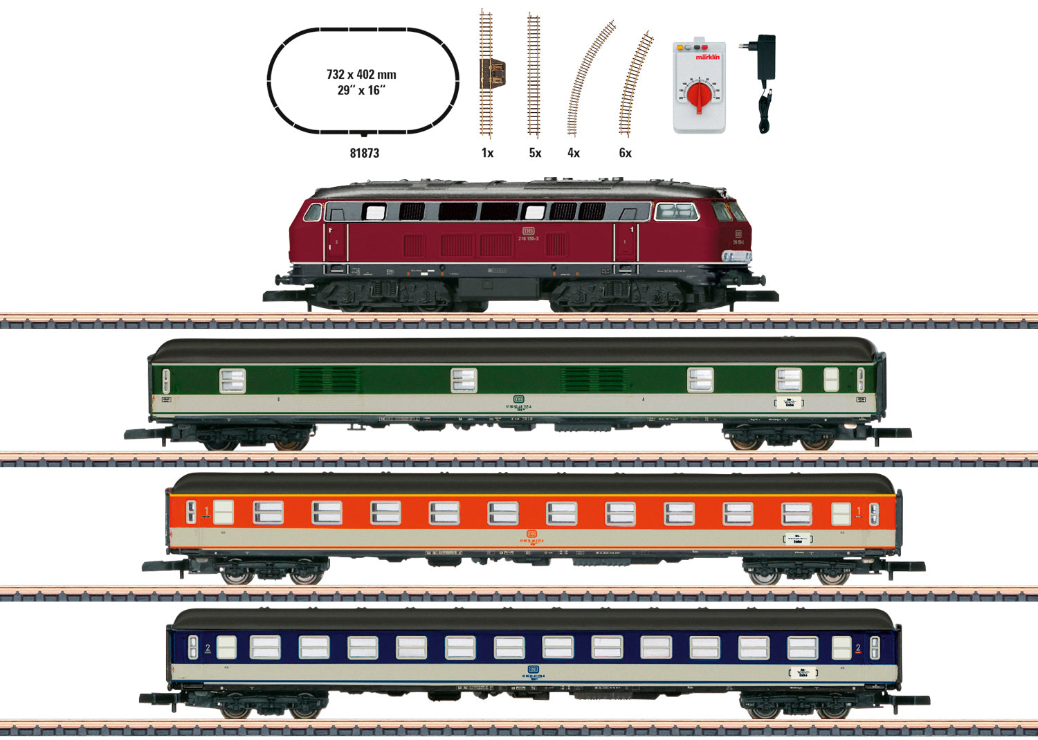 Marklin 81873 Z "50 Years of Mini-Club" MHI Anniversary Starter Set ...