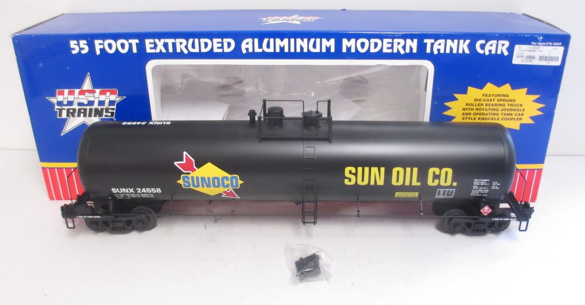 USA Trains 15165 Sunoco Tank Car with Extruded Aluminum Body - Metal W ...