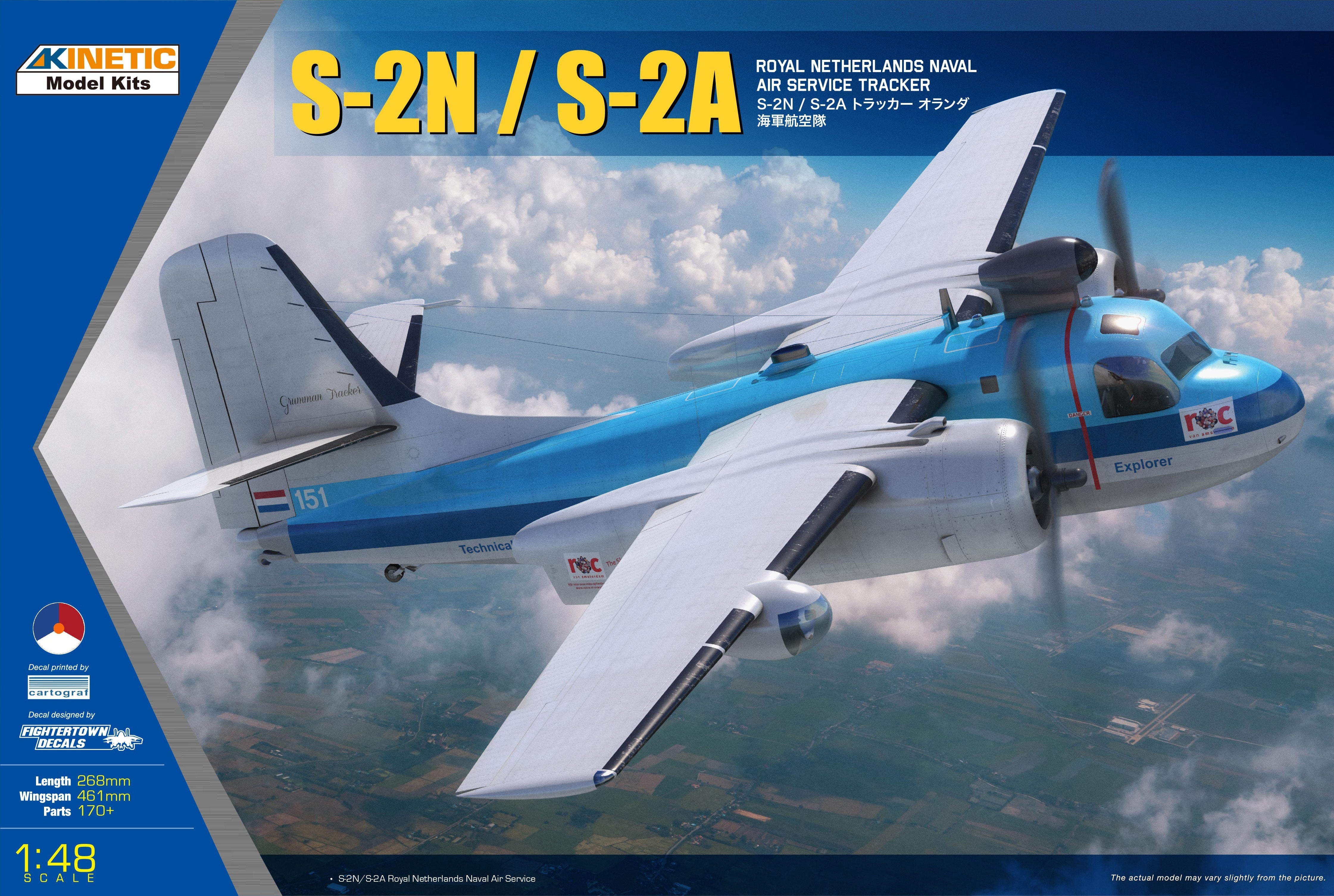 Kinetic K48118 1:48 S-2N/S-2A Royal Netherlands Military Aircraft Plan ...