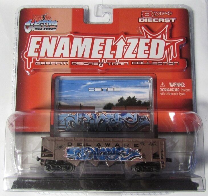 Maisto Train Set MAISTO ENAMELIZED GRAFFITI DIECAST GREEN B & O BOX