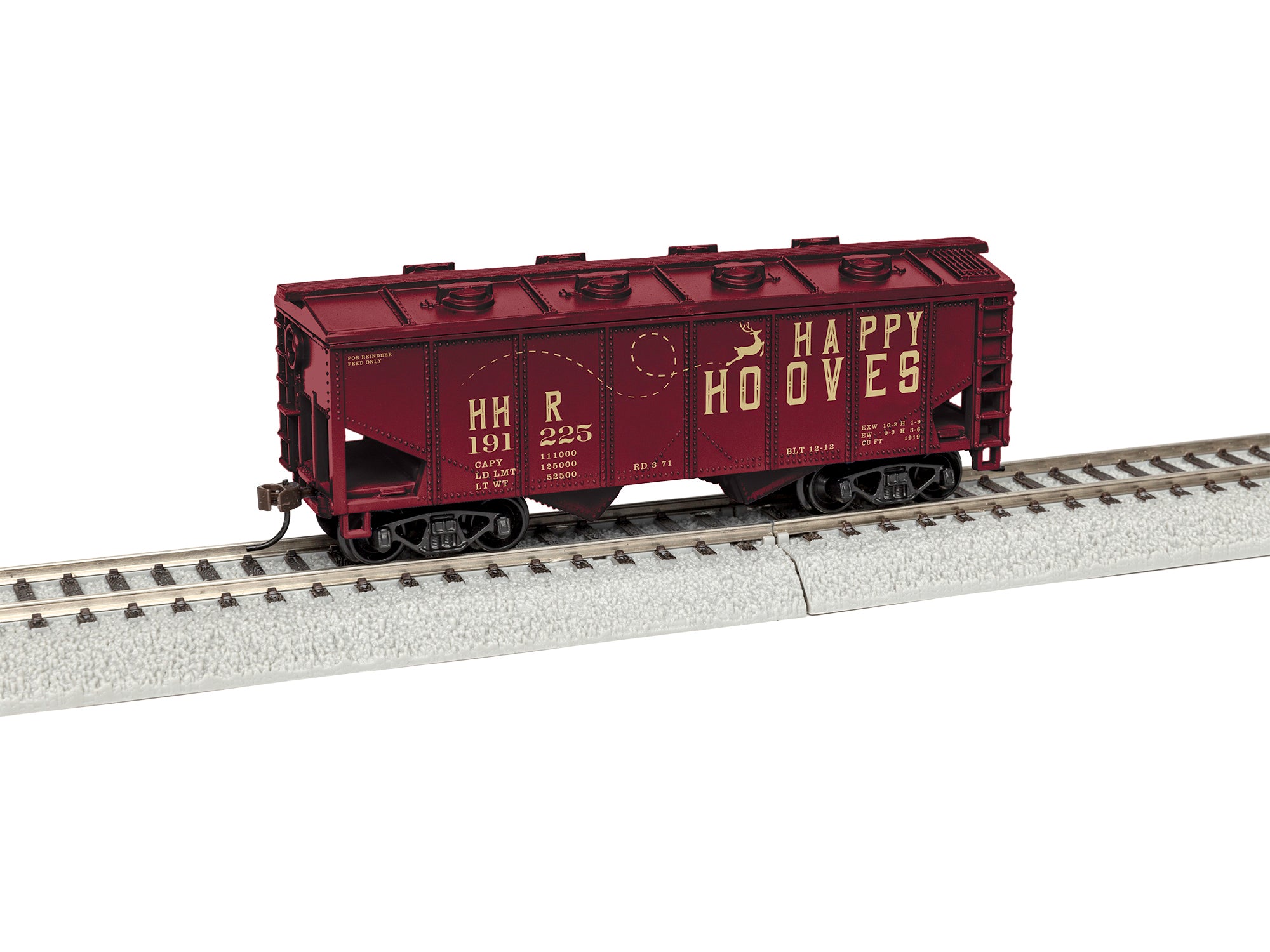 Lionel 1954410 HO Reindeer Feed Covered Hopper #191225 – Trainz