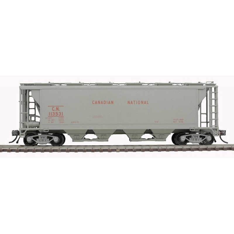 Atlas 20007153 HO Canadian National Slab Side Covered Hopper #113404 ...