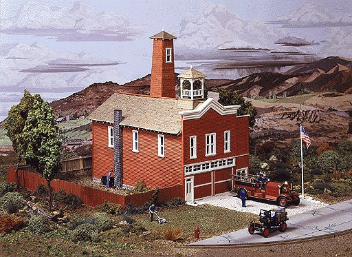 Campbell Scale Models 441 HO Scale Breckenridge Fire House Kit – Trainz