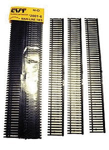 Central Valley Models 2001-6 HO Main-line Ties Strip – Trainz