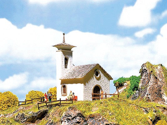 Faller 232263 N Scale Chapel Sils-Maria Building Kit – Trainz