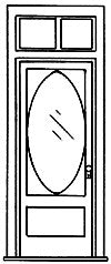 Grandt Line 3941 G 2 Pane Transom Door with Oval Window – Trainz