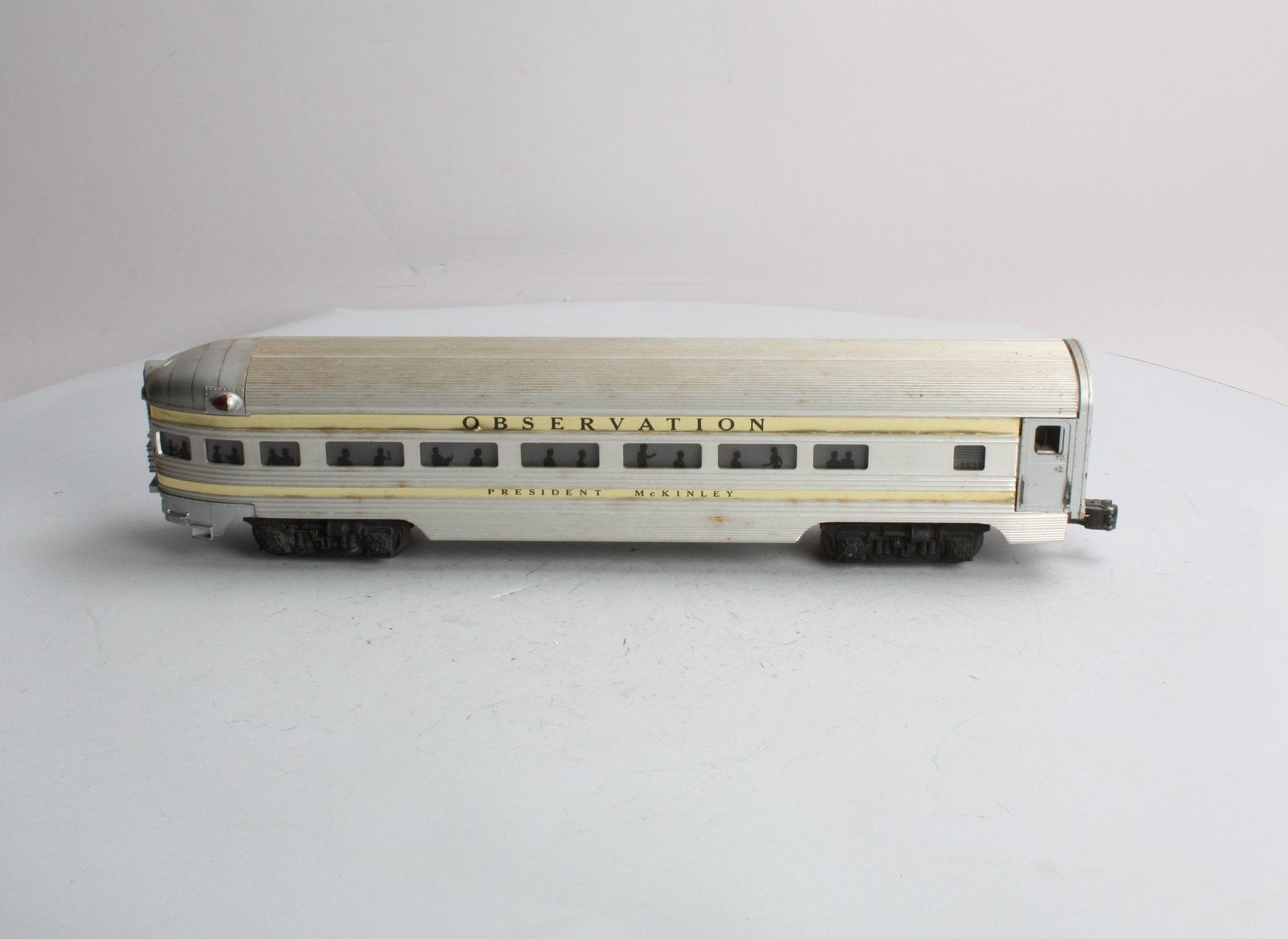 Lionel 2521 Vintage O President McKinley Gold Stripe Aluminum Observat ...