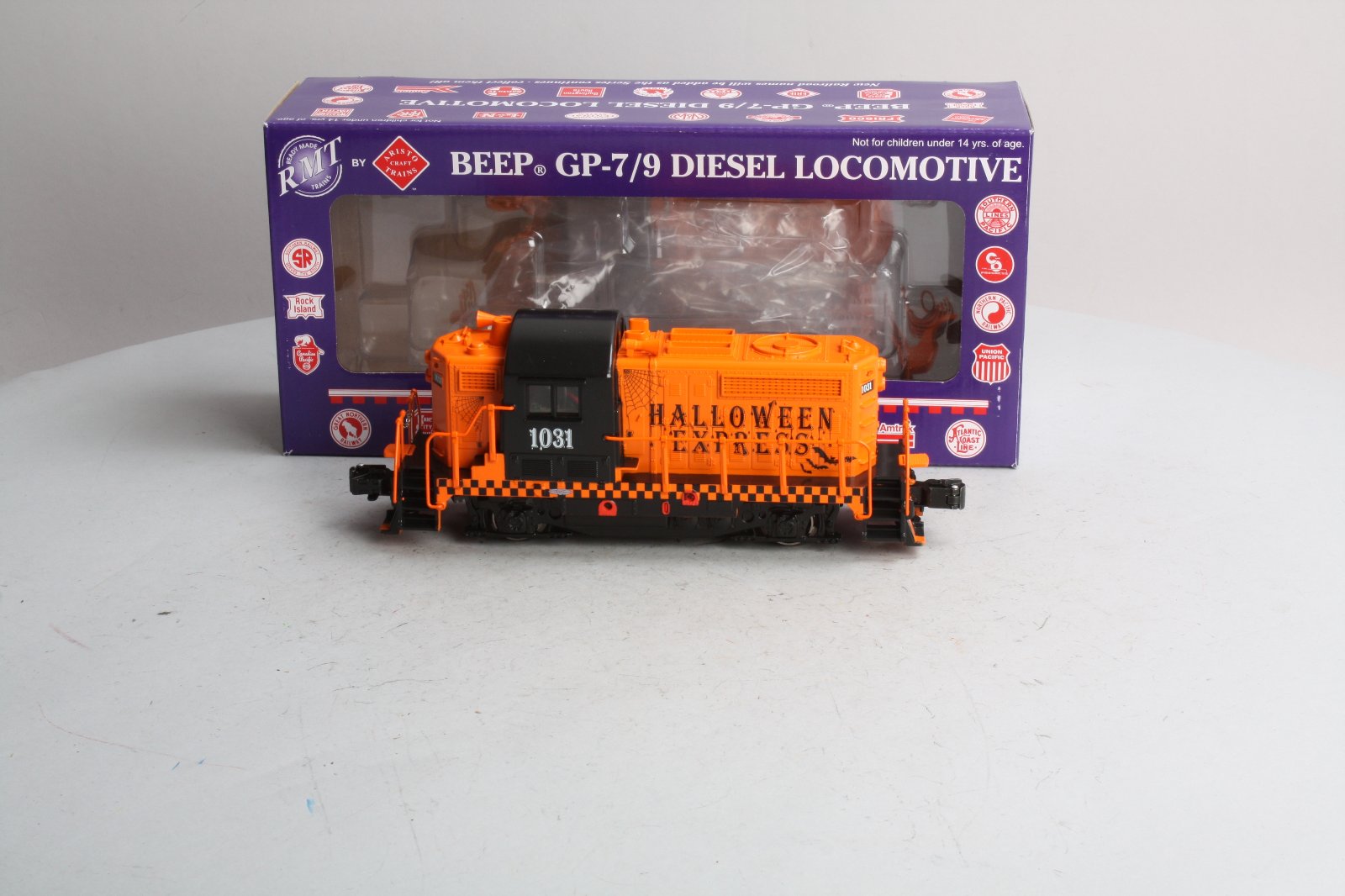 RMT 92472 O Halloween GP7 BEEP Diesel Locomotive #1803 – Trainz
