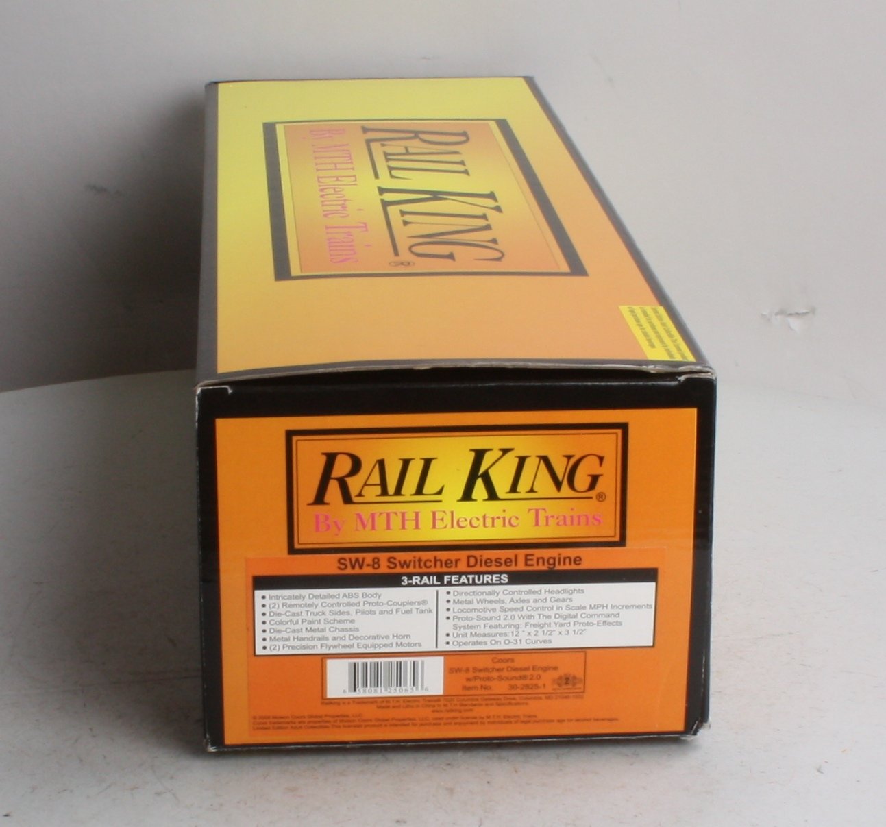 MTH 30-2825-1 O Gauge Coors SW-8 Diesel Switcher w/PS2 #2008 – Trainz