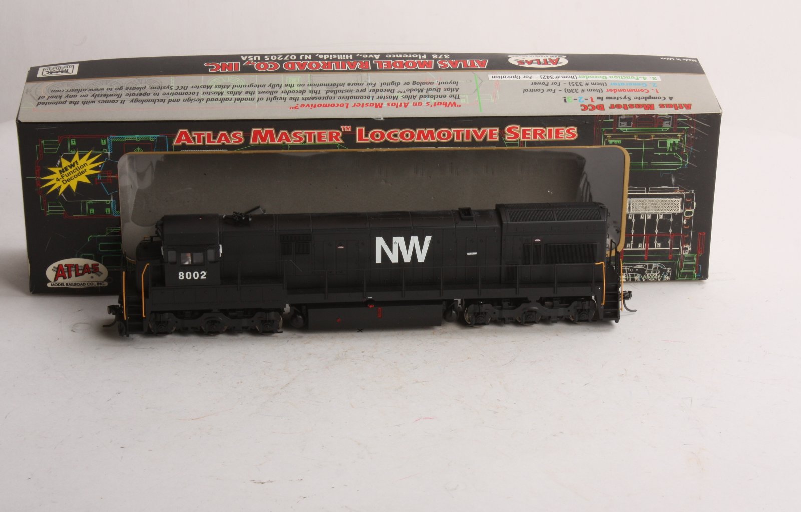 Atlas 7410 HO Norfolk & Western GE U30C Locomotive #8002 W/ Decoder ...
