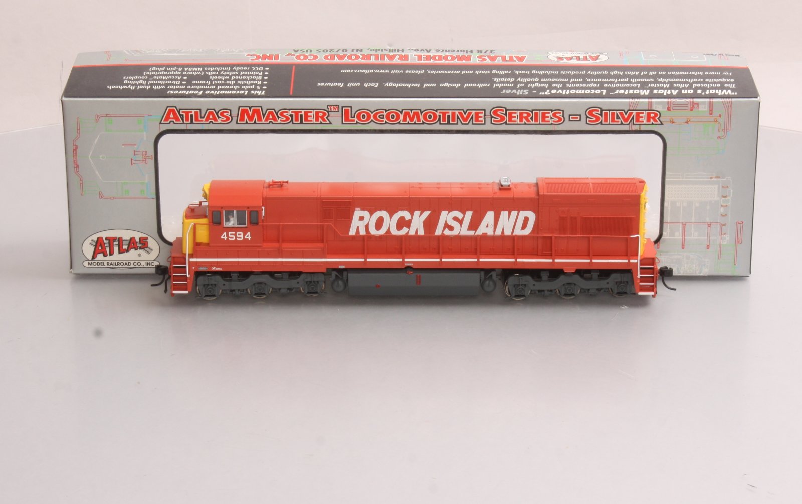 Atlas 7320 Rock Island GE U30C Diesel Locomotive #4594 – Trainz