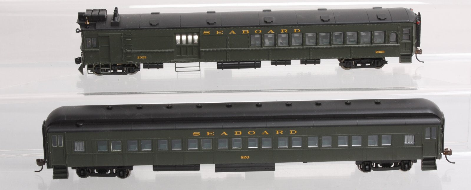 Bachmann 81425 HO Seaboard EMC Gas Electric Doodlebug w/Trailer Coach ...