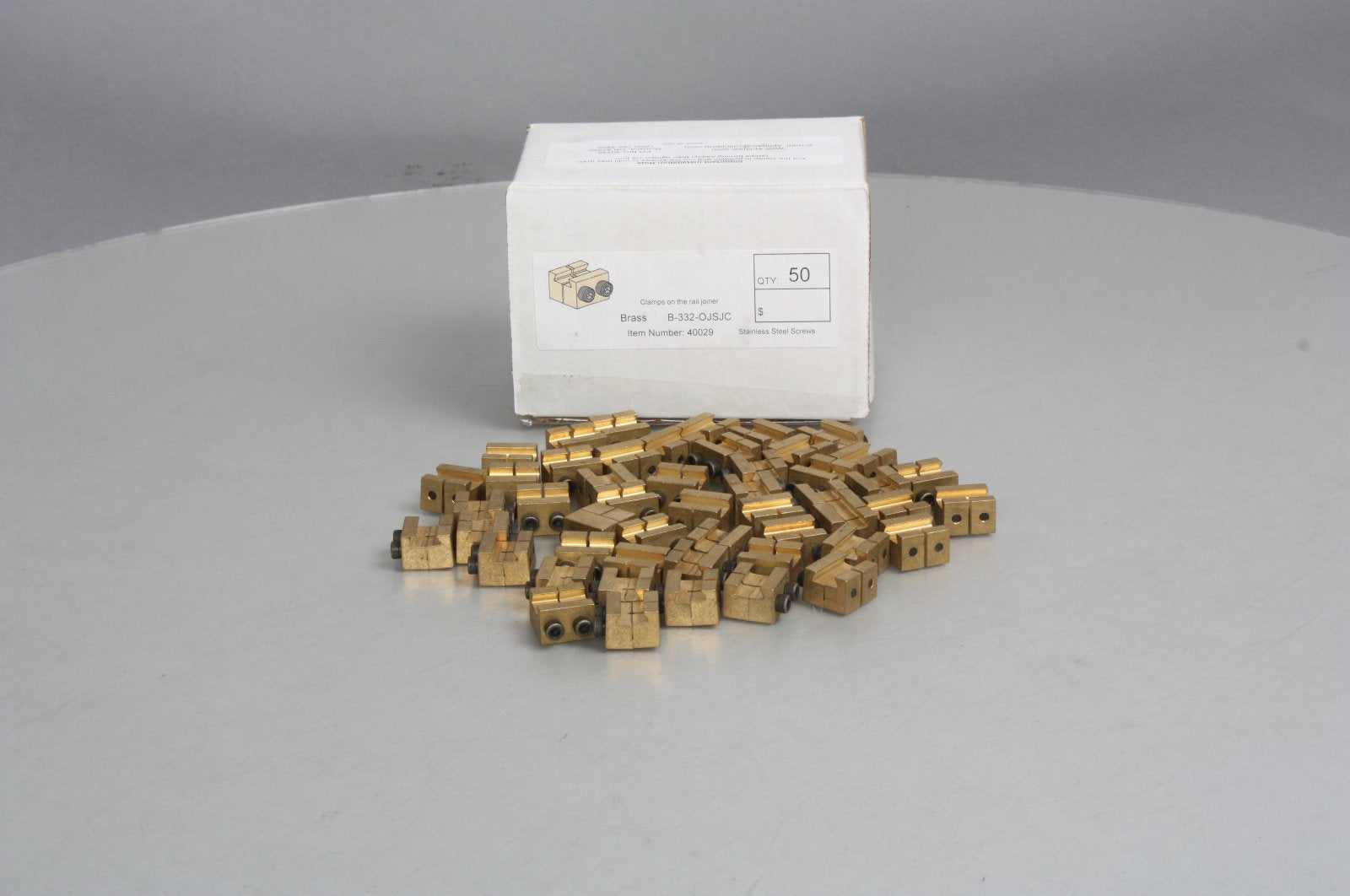 Split Jaw 40029 Brass 332-OJSJC Over Rail Clamp (Pack of 50) – Trainz