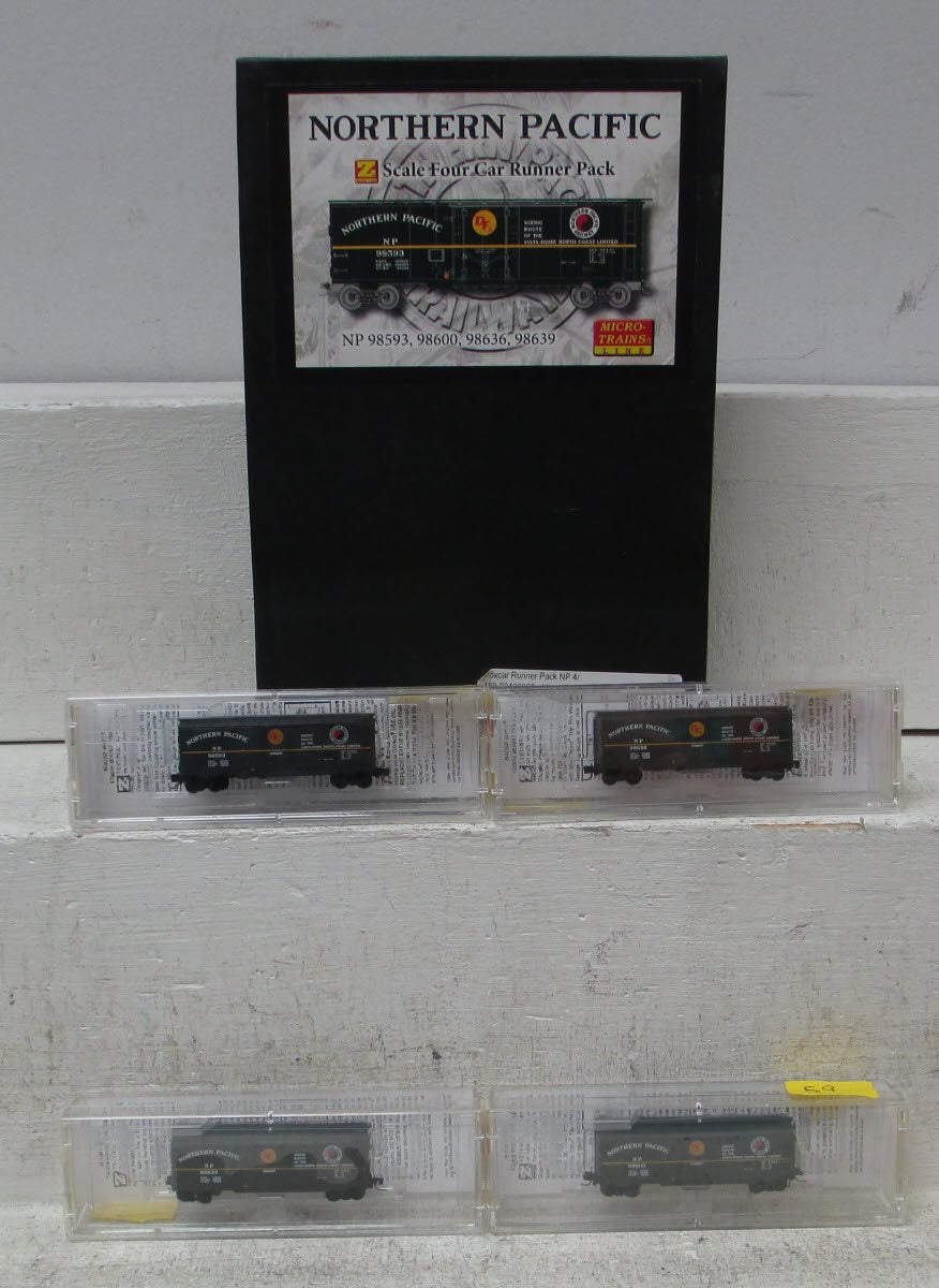 MicroTrains 99400025 Z Scale Northern Pacific 4 Car Reefer Runner Pack ...