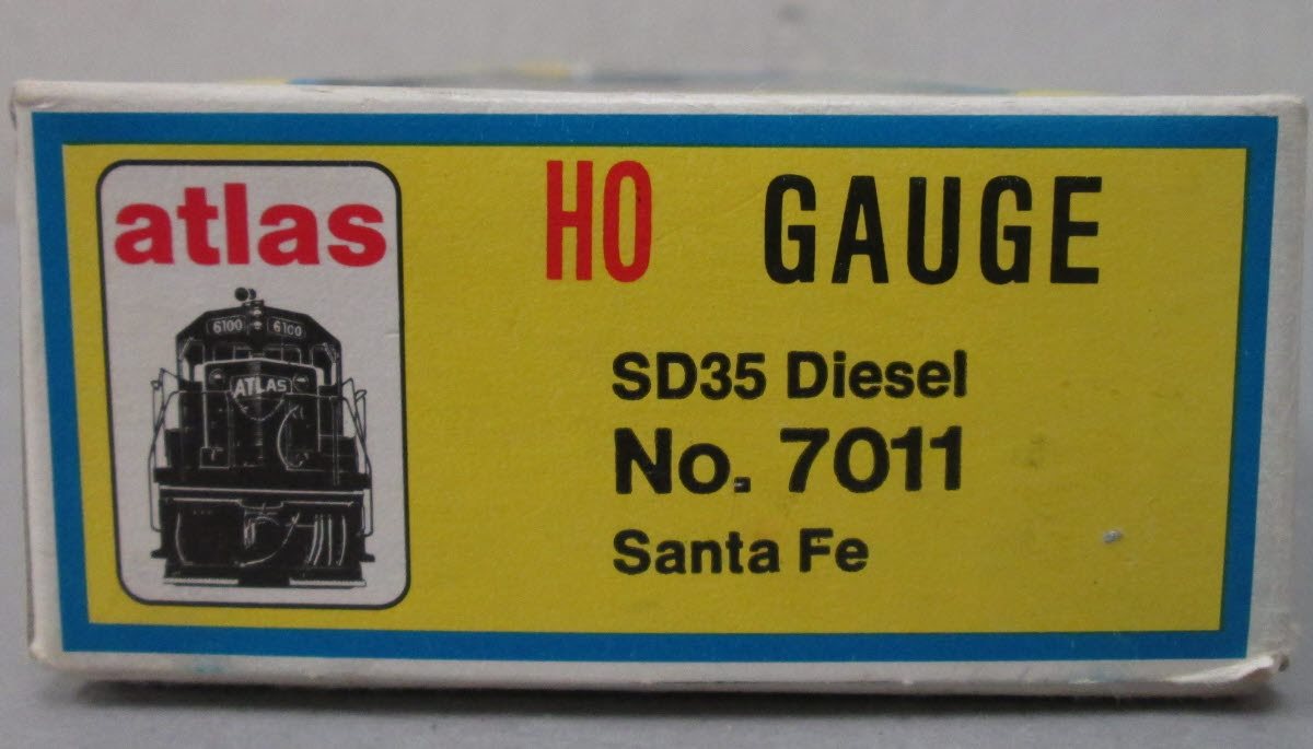 Atlas 7011 HO Scale Santa Fe SD35 Powered Diesel Locomotive #1001-DC ...