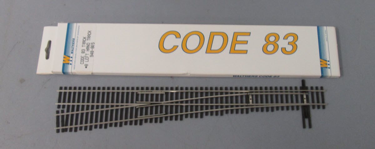 Walthers 948-805 HO Code 83 Nickel Silver #8 Left Hand Switch Turnout – Trainz