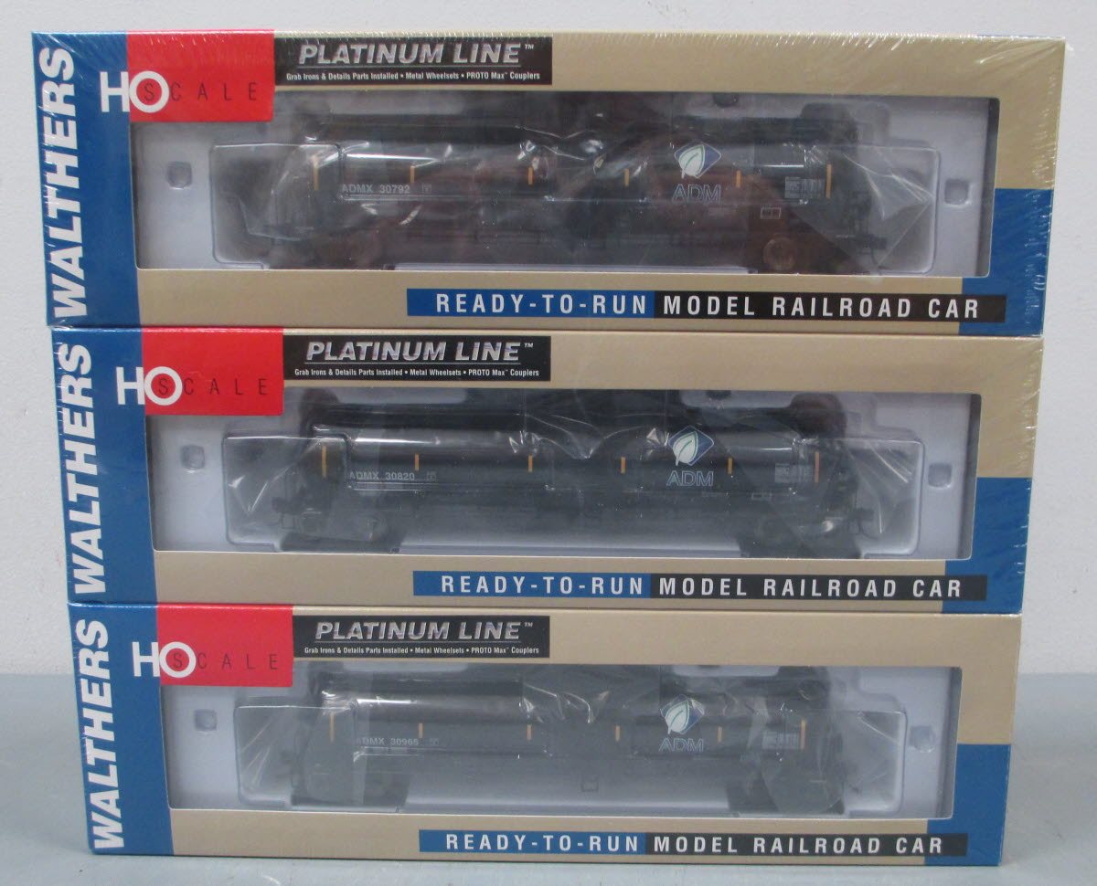 Walthers 932-341169 HO ADMX Trinity 30,145 Gallon Tank Cars (Set of 3 ...